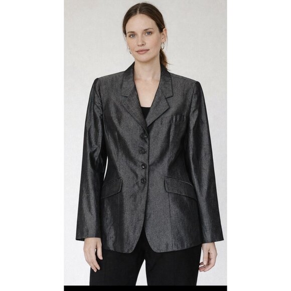 Vertigo | Jackets & Coats | New Vertigo Paris Shimmering Black Career ...